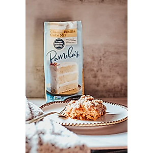 Pamela's Gluten Free Vanilla Cake Mix, Dairy Free, Kosher, 21-Ounce Bag (Pack of 6)