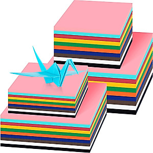 Sherr 1000 Sheets Construction Paper Bulk 12 x 9'' and 12 x 18'' Colored Printer Paper 70gsm Card Stock Craft Paper for Kids DIY Scrapbook Paint Office Printing Poster, 10 Colors