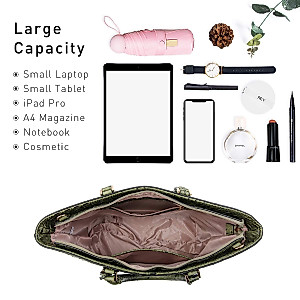 Dasein Tote Bag for Women Large Satchel Purse Handbag Shoulder Bag Work Bag Hobo Bag with Matching Wallet