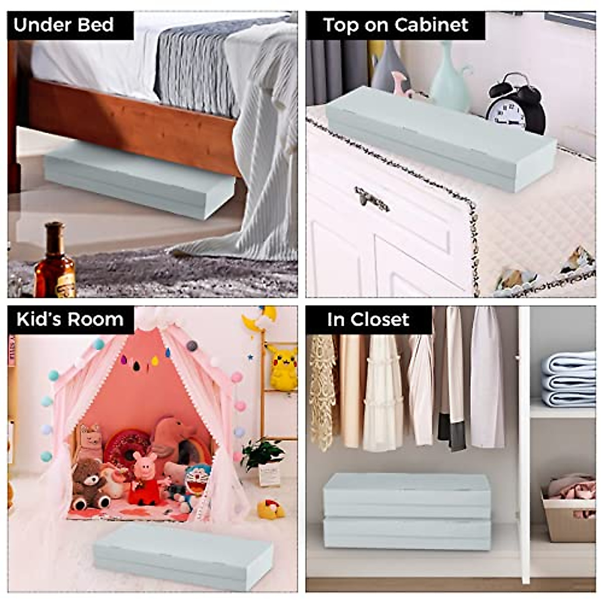 Lineco, Under Bed Storage Bins, Large Capacity Box with Lid, Archival Storage Containers for organizing Wedding Dress, Quilts, Gowns, Family Heirlooms, forever Keepsake Garment Box, 40x18x6 Inch