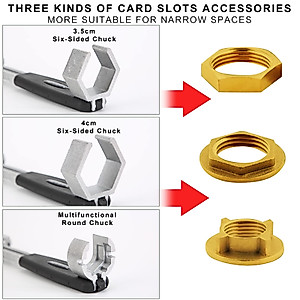 Universal Adjustable Double-ended Wrench Multifunctional Bathroom Wrench for Disassembly & Assembly Valves/Faucets/Connecting Pipes/Shower Heads