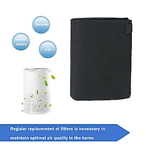 TOKDOOT Cut to Fit Carbon Air Filter,Replacement Charcoal Filters,Carbon Pad Pre Filter, Pre Filter Carbon Sheet for Air Purifier,Pack of 1, 16x48