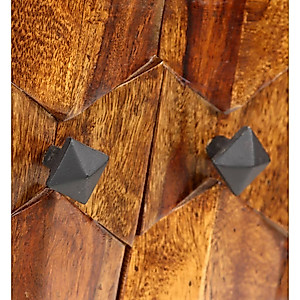 vidaXL TV Stand in Solid Sheesham Wood - Versatile Media Stand with Rich Grains, Spacious Storage and Easy Assembly 55.1"x11.8"x15.7"