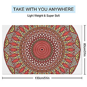 My Little Nest Bath Towels Quick Dry Bathroom Towels Colorful Ethnic Tribal Element Absorbent Shower Towels Soft Hand Towel Wash Cloths for Spa Pool Hotel Gym 31" x 51"