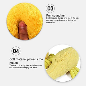 SLAGMALE Pet Duck Dog Toys, Squeaky Dog Toy,Plush Puppy Dog Chew Toy for Large Small Medium Dogs -9.45"