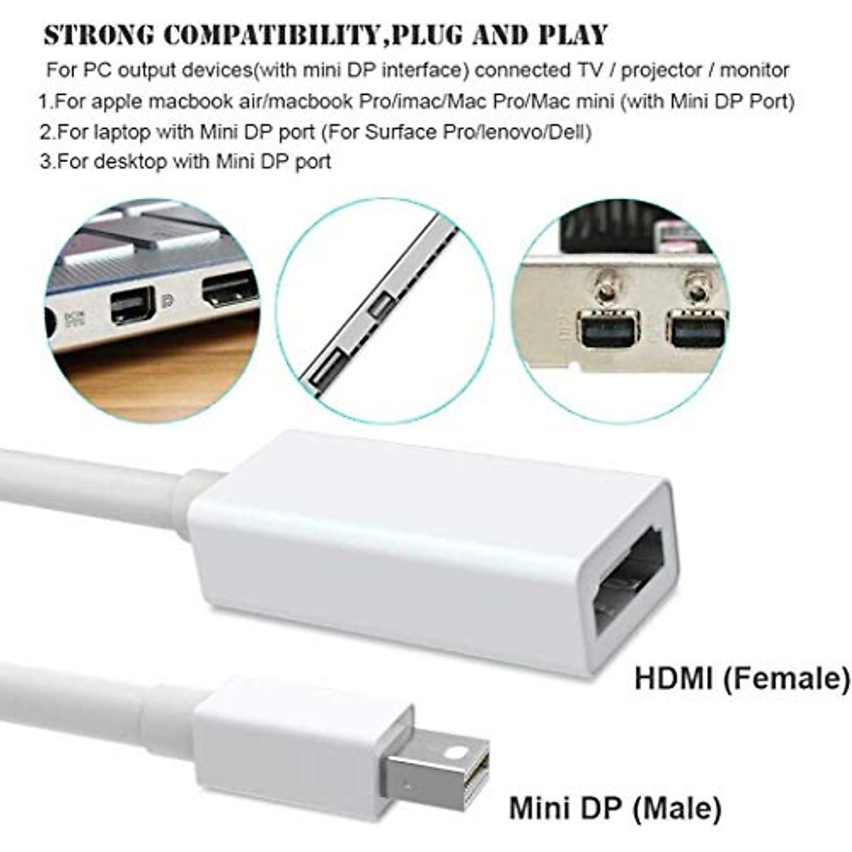Insignia - Mini DisplayPort-to-HDMI Adapter