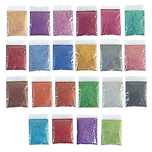 22 Color DIY Nail Resin Glitter Sequins Crystal Uv-Epoxy Jewelry Making Mold Filler Glitter for Crafts Resin Glitter Sequins for-Slime Crafts