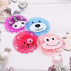 Boo Boo Gel Ice Packs, Kids Ice Packs, Hot Cold Kids Ice Pack, Cold Pack, Cold Therapy and Pain Relief for Minor Cuts, Pain Relief for Kids Injuries, Reusable Gel Ice Packs (4 pcs 5 * 5 inch)