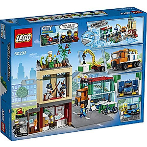 LEGO City Town Center 60292 Building Kit; Cool Building Toy for Kids, New 2021 (790 Pieces)
