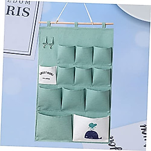 Levemolo Hanging Bag Storage Bags Wall Hanging Bag Wall Baskets Hanging Bag Wall Storage Supplies Fabric Door Green Baby High Capacity Storage Bag Wall Wall Storage Bag