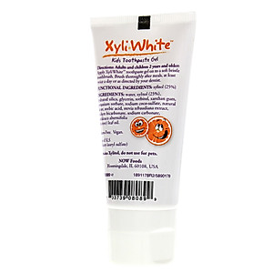 XyliWhite Orange Splash Kids Toothpaste Now Foods 3 oz Gel Pack of 2