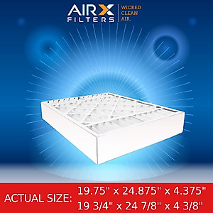AIRX FILTERS WICKED CLEAN AIR. 20x25x4 Furnace Filter MERV 11 Compatible with Honeywell 20x25x4 Air Filter F50F1065 1 Single Filter