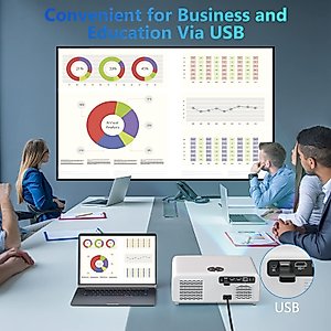 [Auto Focus/Keystone]Smart Projector 4K with Android TV.1200ANSI 4K+ Projector with WiFi 6 & Bluetooth 5.2 .Home Movie Outdoor Projector with Netfix/Prime Bulit-in,20W Speakers,50%Zoom.500"display