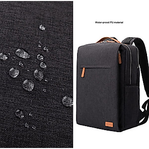 NOBLEMAN Men's Backpack, Laptop Backpack, Waterproof travel Backpack, 15.6 Inch Laptop Backpack, Daypack, carry on backpack with USB (Black)