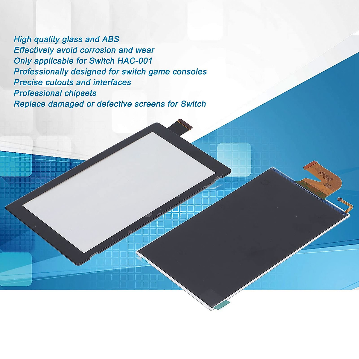 LCD Display for Switch,Replacement Game Console for Switch Wear Resistant Digitizer ,Only for Switch HAC-001