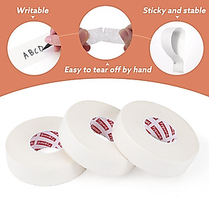 Fyguard 3 Pack Beige White Masking Tape 1 Inch Wide Masking Tape Bulk, Multi-Surface Masking Tape for Labeling Sealing Art Crafts, Home Use(165 Total Yards)