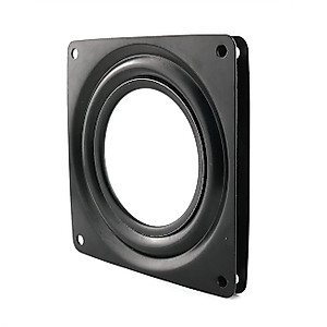 RLECS Swivel Plate 2PCS 4-Inch 360 Degree Hollow Square Lazy Susan Turntable Bearings Rotating Bearing Plate