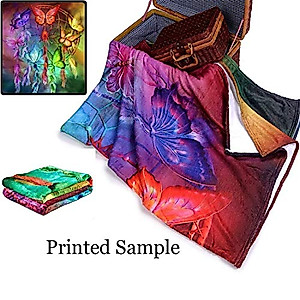 LK's shop Egyptian Pattern Print Super Soft Throw Blanket for Bed Couch Sofa Lightweight Travelling Camping 58 x 80 Inch Throw Size for Kids Adults