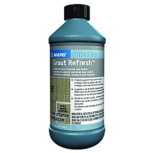 Mapei Grout Refresh Colorant and Sealer: Grout Paint and Sealant - 8 Ounce Bottle, Charcoal