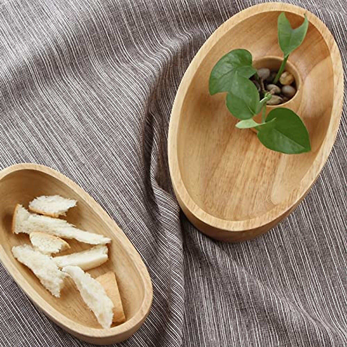 Serving Trays Serving Tray Boat Tray Wooden Tray Creative Tray Multifunctional Suitable for Dessert Bread Home Decor Elegant Decorative Tray (Size : B)