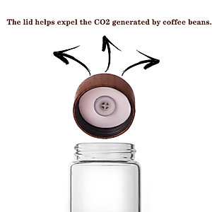 Ulimitada Coffee Bean Storage Tubes, 6 Tubes Single Dose Coffee Bean Container Cellar with Wooden Stand and 35-40g Glass Vials