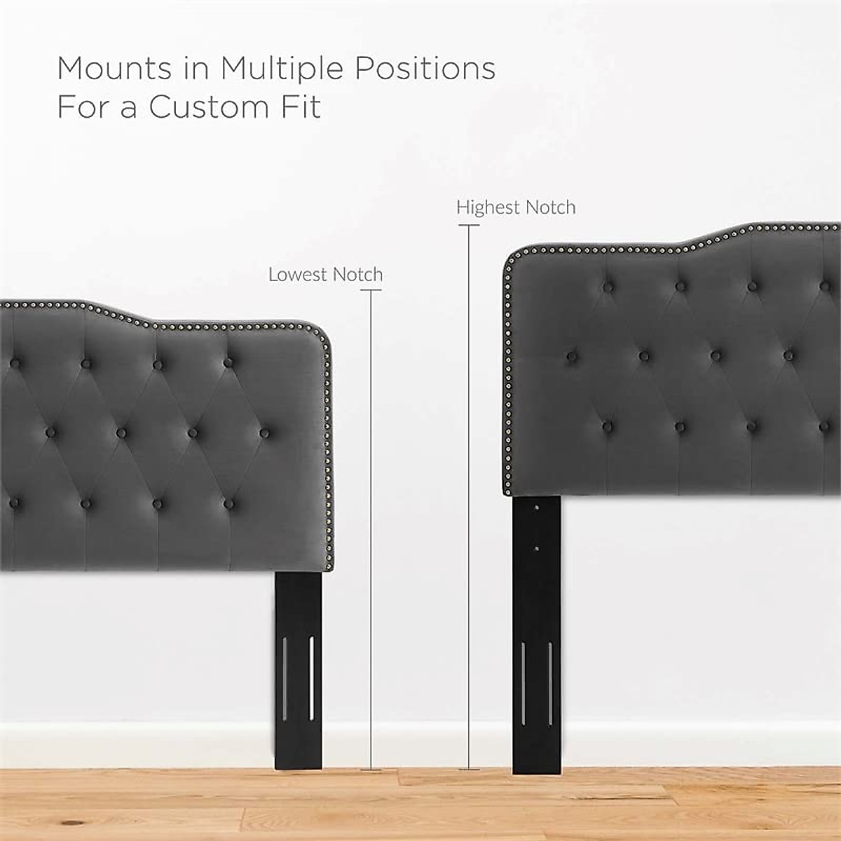 Modway Sophia Adjustable, California King, Charcoal