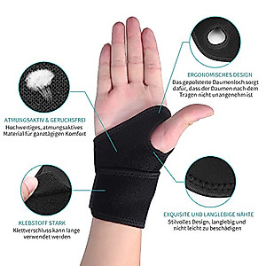 Wrist Brace for Carpal Tunnel, Breathable and Adjustable Wrist Support Brace for Arthritis and Tendinitis, Wrist Compression Wrap for Pain Relief, One Size Fits Left or Right Hand – Single