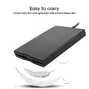GOWENIC Limouyin Portable Floppy Drive, 3.5-Inch Card Reader Computer Accessory External Removable, USB External Floppy Disk Reader Drive for 107 VistaWindows 8 XPME 2000 SE 98