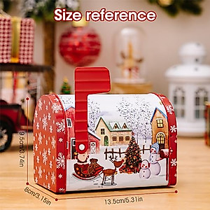 4PCS Christmas Reindeer Gift Box, Metal Christmas Cookie Tins with Lids, Decorative Candies Storage Container Tinplate Candy Boxes Empty Tins Xmas Cookie Jar for Christmas Decor and Storing Snacks