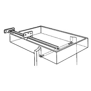 Richelieu Hardware - T6722122234 - Central Glide Slide - Set - Zinc White Finish
