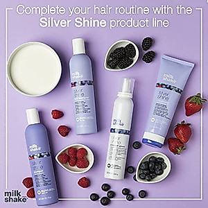 milk_shake Silver Shine Light Purple Shampoo for Blonde Hair - Blonde Toner for Brassy Hair