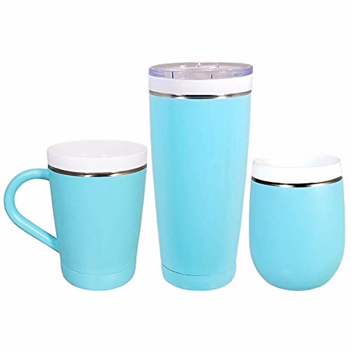 CeramiSteel Coffee Ceramic Travel Mug (22 ounce), Ceramic Rim & Inner Coating on Insulated Stainless Steel Tumbler, Durable Turquoise Finish