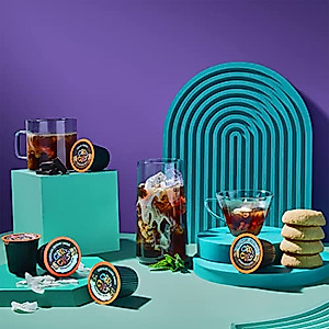 Crazy Cups Flavored Coffee for Keurig K-Cup Machines, Bananas Foster Flambe', Hot or Iced Drinks, 22 Single Serve, Recyclable Pods