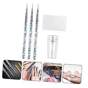 FRCOLOR 1 Set Nail Brush Seal Para Uñas Acrilicas Nail Accessories Nail Tech Accessories Nail Art Painting Brushes Nail Art Pen Manicure Art Pen Nail Painting Pen Nail Scraper Care