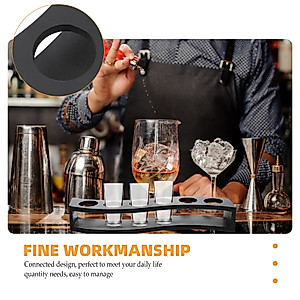 Cup Holder Cocktail Shot Glass Shot Glasses Holder Shot Glass Stand Shot Serving Tray Glass Tray Wood Layered Base Tray Cocktail Glass Holder Table Tray Bar Monitor Wooden