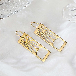 Tanjirou Drop Dangle Earrings, Anime Kamado Tanjiro Drop Earrings Cosplay Accessories Jewelry for Women