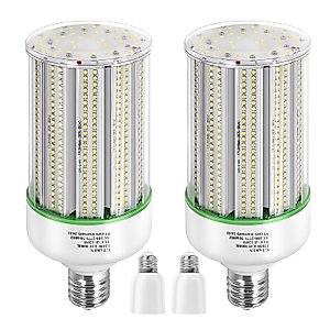 GTAREN 120W LED Corn Light Bulb 2pack,LED Replacement Metal Halide HPS CFL 500 Watt HID lamp,5000K E39 Mogul Base LED Corn lamp,for Area Lighting Wearehouse Factory Parking lot shoebox Bay Light