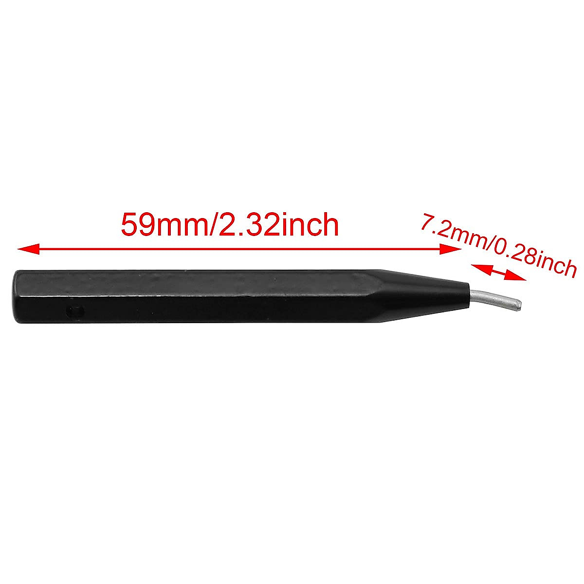 ZRM&E Alloy Violin Chin Rest Shaft Screwdriver Screw Wrench Tool 65x7mm, Black