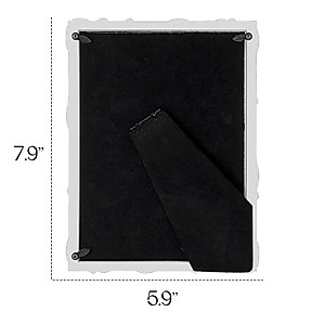 LARAINE 5x7 Picture Photo Frame Christmas Metal 2024 Christmas High Definition Glass Display Pictures for Tabletop Home Decorative Holiday Gift (Red, 5x7)