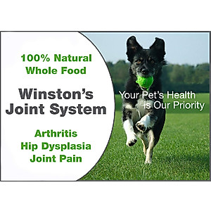 Winston Joint System - for Large Dogs Over 100 Pounds - 100% Natural Whole Food Supplement System for Arthritis, Hip Dysplasia and Joint + Pain Relief - One Month Supply - Since 1992