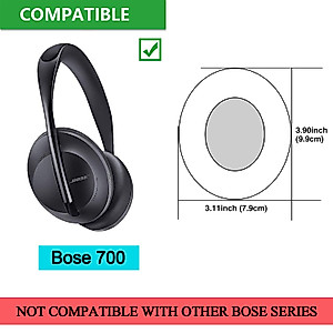 Replacement Earpads for Bose 700, JARMOR Memory Foam Ear Cushion Cover for Bose Noise Cancelling Wireless Bluetooth Headphones 700, NC700 ONLY (White)