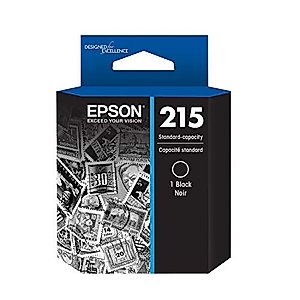 EPSON T215 -Ink Standard Capacity Black -Cartridge (T215120-S) for select Epson WorkForce Printers