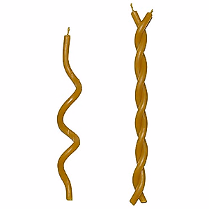 KESIS 40 Candles Made from Natural Wax (Length 6.7 inches, Diameter About 0.2 inches) Beeswax Candles for Candlelit Dinners, Churches, Festive Cakes and Home Decor