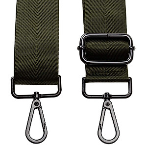 Allzedream Wide Purse Strap Replacement Crossbody Shoulder Bag Adjustable (Olive Green)