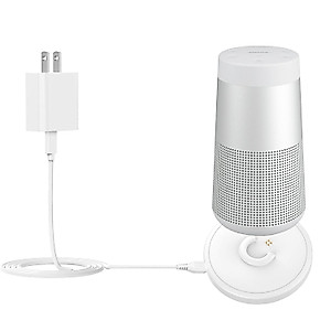 Charging Cradle Bose SoundLink Revolve, Charging Dock for Bose SoundLink Revolve+, Charger Adapter for Bose SoundLink Revolve II, Bose SoundLink Revolve II+ Bluetooth Speaker, Bose Charger Dock(White)