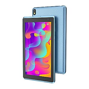 NOVOJOY Tablets 7 inch Tablet, 7” Display, 64 GB ROM, 2GB RAM Quad-Core Processor Android 11 WiFi Tablets Blue.