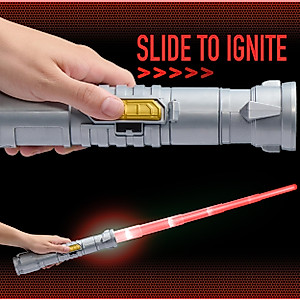 Power Saber Energy Blade Red | First Ever Automatic Saber | Auto Extending & Retracting Saber | Extends 35" (90cm) | Motion Based SFX | Ages 6+ | by Goliath