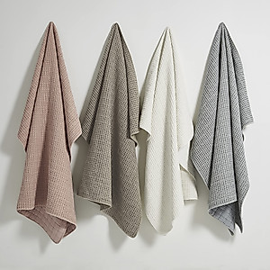 Levtex Home - Mills Waffle - Throw - Taupe Cotton Waffle - Throw Size 50 x 60in.