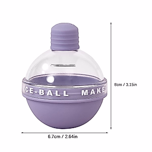 Kitchen Gadgets Lot Ice Ball Mould Bobuluo Round Ice Cube Ice Cube Tray Leak Silicone Big Sphere Ice Ball Makers For Whiskey Cocktail Easy Release Peak Ice