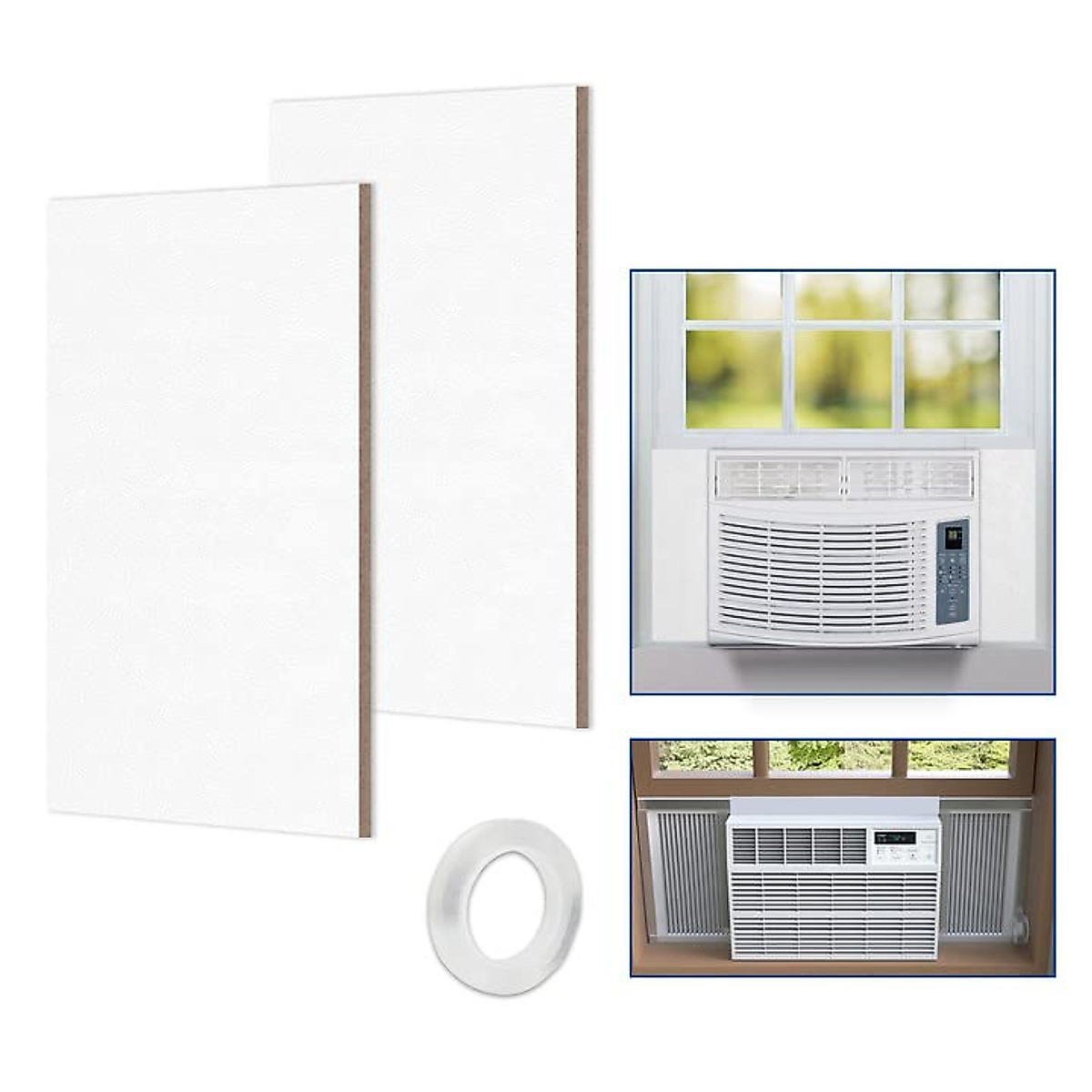 BJADE'S Window Air Conditioner Side Insulation Foam Panels,Summer and Winter AC Insulating for Indoor Window AC Unit